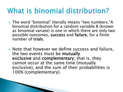 Binomial Distribution Pptx Physics Science