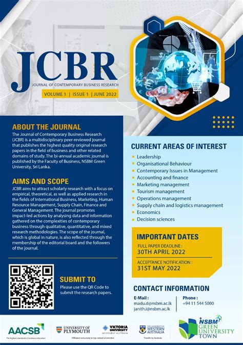 Journal Of Contemporary Business Research Send Us Your Valuable Research Thilini De Silva