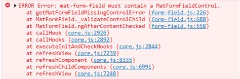 ionic angular 9 mat form field must contain a matformfieldcontrol