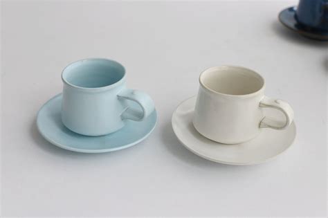 윤도자기 커피잔 세트