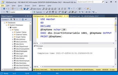Sql Server Stored Procedure Insert Into