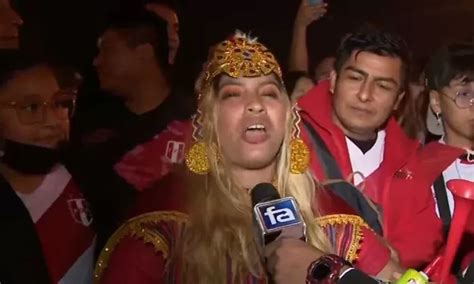 Perú Vs Paraguay La Inca Guerrera La Hincha Que Se Estrena Alentado