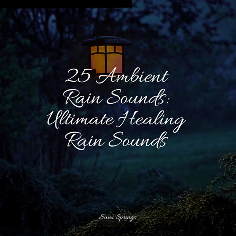 25 Ambient Rain Sounds Ultimate Healing Rain Sounds Album By