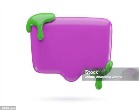 녹색 점액 할로윈 채팅 아이콘의 물방울이 있는 3d 빈 말풍선 3차원 형태에 대한 스톡 벡터 아트 및 기타 이미지 3차원 형태 Brand Name Online