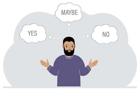 Premium Vector A Man Spreads His Arms To The Sides And Makes A Choice Or Makes A Decision Air