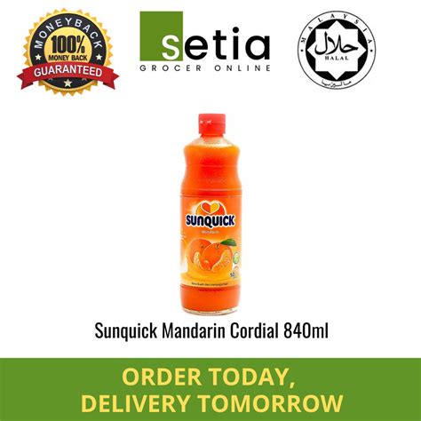 Sunquick Mandarin Cordial 700ml Shopee Malaysia