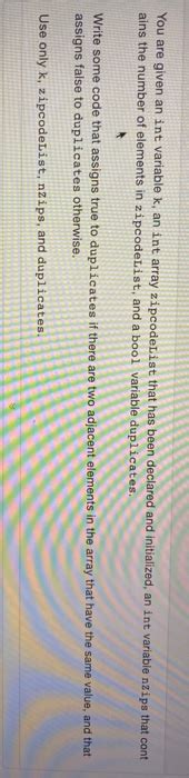 Solved You Are Given An Int Variable K An Int Array