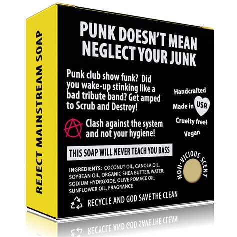 Please Wash Your Buttocks Punk Rock Soap Totally Cheesy