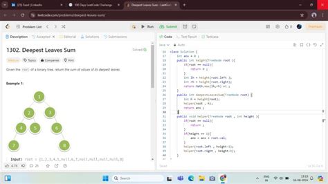 Day 98 Of Leetcode Challenge With Mentor Saurabh Bansal Nandini S