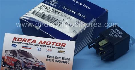 RELAY POWER VERNA PICANTO 39160-22050 - ONDERDIL MOBIL KOREA