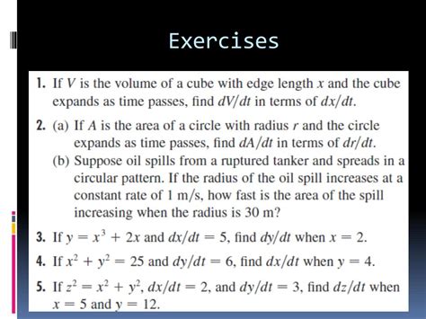 Ppt Application Of Derivative 3 10 Related Rates Powerpoint Presentation Id 6500149