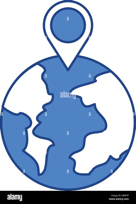 globe world pointer map location web stock vector image and art alamy