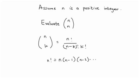 SOLVED Assume N Is A Positive Integer Evaluate N N Numerade