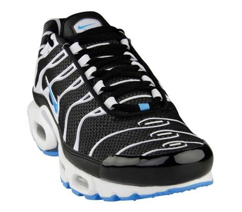 Nike Air Max Plus Black White Vivid Blue SneakerFiles