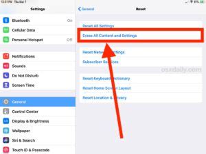 How To Reset IPad To Factory Settings