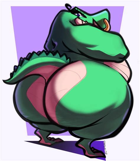 Rule 34 Anthro Ass Big Butt Crocodile Crocodilian Crocodylid Digital