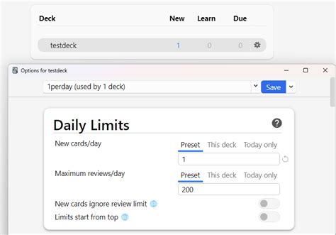 Bug Export Import Deck Options Not Working Help Anki Forums