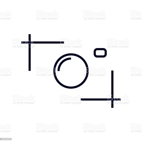 카메라의 실루엣입니다 웹사이트 프로그램 응용 프로그램 로고 라벨 및 기타 요구에 대 한 카메라 아이콘 편집 가능한 스트로크 로고에 대한 스톡 벡터 아트 및 기타 이미지