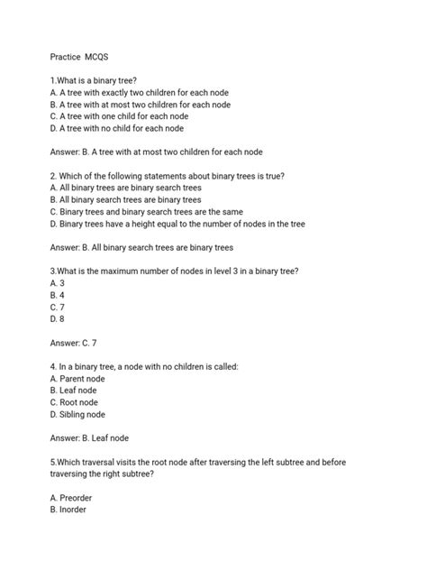 Practice Mcqs St3 Pdf Queue Abstract Data Type Algorithms