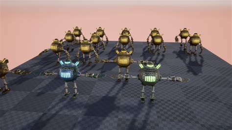 在角色创建的steampunk Robot 虚幻引擎商城