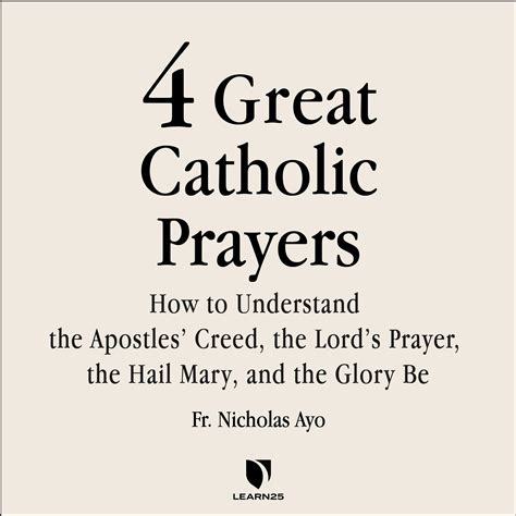 Buy The Four Great Prayers Exploring The Apostles Creed Lords
