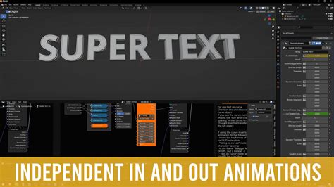 Artstation Super Text Blender Text Animation Gn Tool Resources