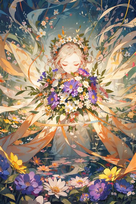 Flower Spirit｜ai 아트 모델 And Lora Pixai