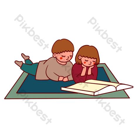 손으로 그린 만화 벡터 학생 열심히 공부 일러스트 Png Psd 무료 다운로드 Pikbest