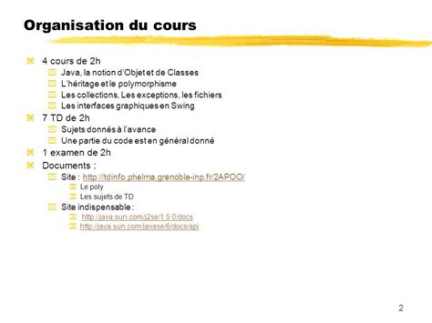 programmation objet et java ppt télécharger