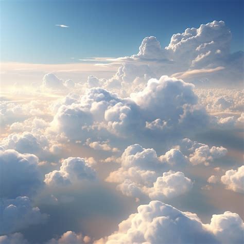 premium photo 3d rendered photorealistic style clouds