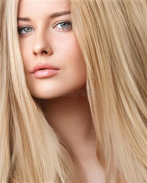 Hairstyle Beauty And Hair Care Beautiful Blonde Woman With Long Blond