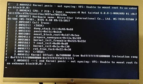 Broken Login Manager After Failed Boot With Kernel Panic Support