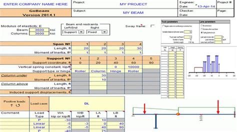 GoBeam Continuous Beam Study Beam Analysis Calculator Online