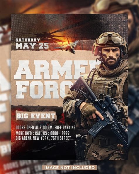 Premium Psd Armed Forces Social Media Instagram Template