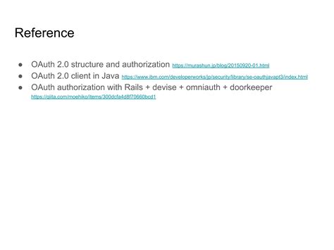 Oauth 20 And Library Ppt