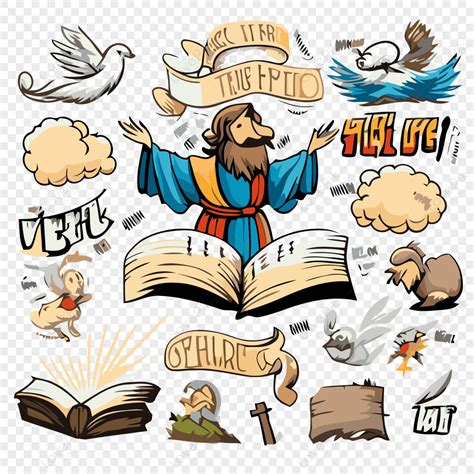 Bible Verses Vectorcartoonsticker Png Free Download And Clipart Image