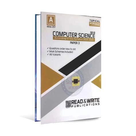 A Level Computer Science 9618 Paper 3 Topical Workbook Multan Kitab