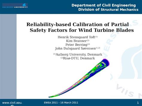 Ppt Reliability Based Calibration Of Partial Safety Factors For Wind