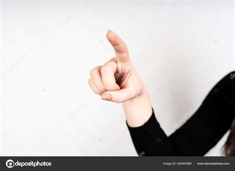 Letter Static Hand Gestures American Sign Language Letters Hand Signs Stock Photo By