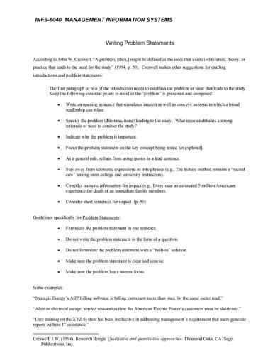 Printable Problem Statement Templates MS Word ᐅ TemplateLab