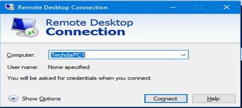 Connect To The Remote Desktop Console From Command Prompt Techdirectarchive