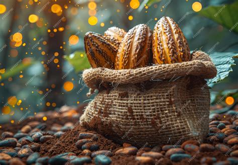Premium Photo Cocoa Beans And Cocoa Fruits Fresh Cocoa Pod Cut