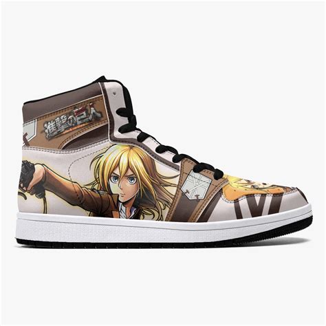 Christa Lenz Training Corps Attack On Titan Mid 1 Basketball Shoes