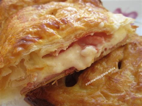 Cocinando Para Ellos PASTEL SALADO DE HOJALDRE CON JAMON Y QUESO