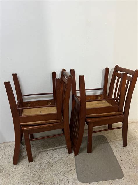 Kerusi Kayu Jati Furniture Home Living Furniture Chairs On Carousell