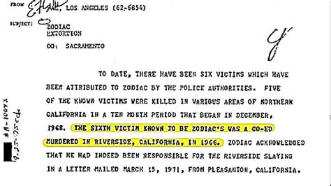 Cold Case Team Says Zodiac Killer Idd Linking Him To Another Murder