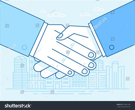 Vector Illustration Trendy Flat Linear Style Stock Vector Royalty Free Shutterstock