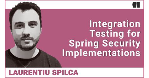 integration testing for spring security implementations [video]
