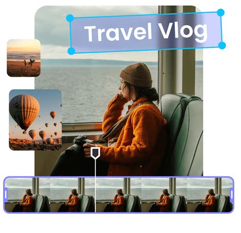 Adding Text Travel Vlog To A Travel Montage Video