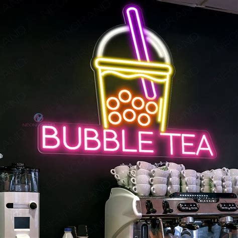 Boba Shop Neon Light Etsy